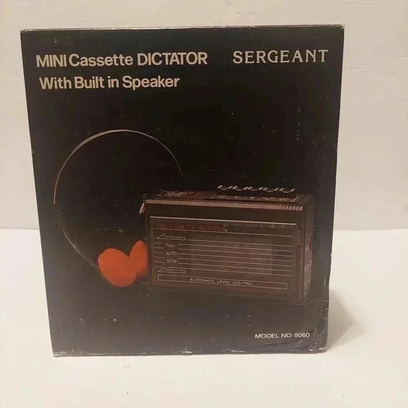 Seargent | Portable Audio & Video | Sergeant Mini Cassette Dictator ...